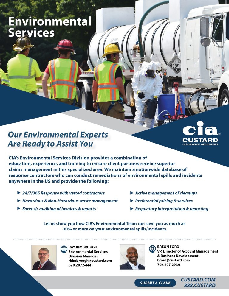 Line of Business One Page Brochures - Custard Insurance Adjusters, Inc.